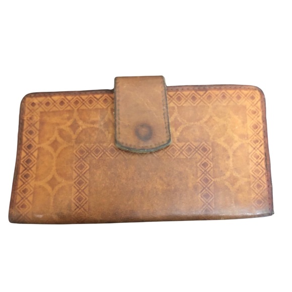 Princess Gardner | Bags | Leather Tooled Wallet Coin Pocket Numbered ...